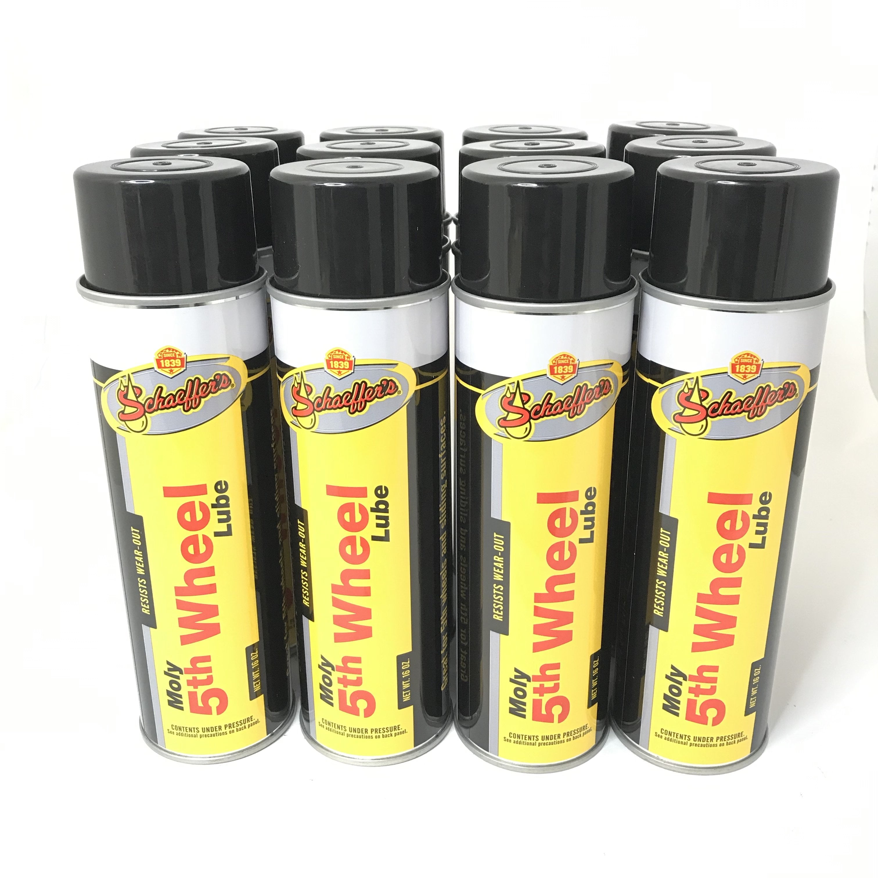 Schaeffer's 202-12 PACK Moly 5th Wheel Lube - 16oz aerosol can ...