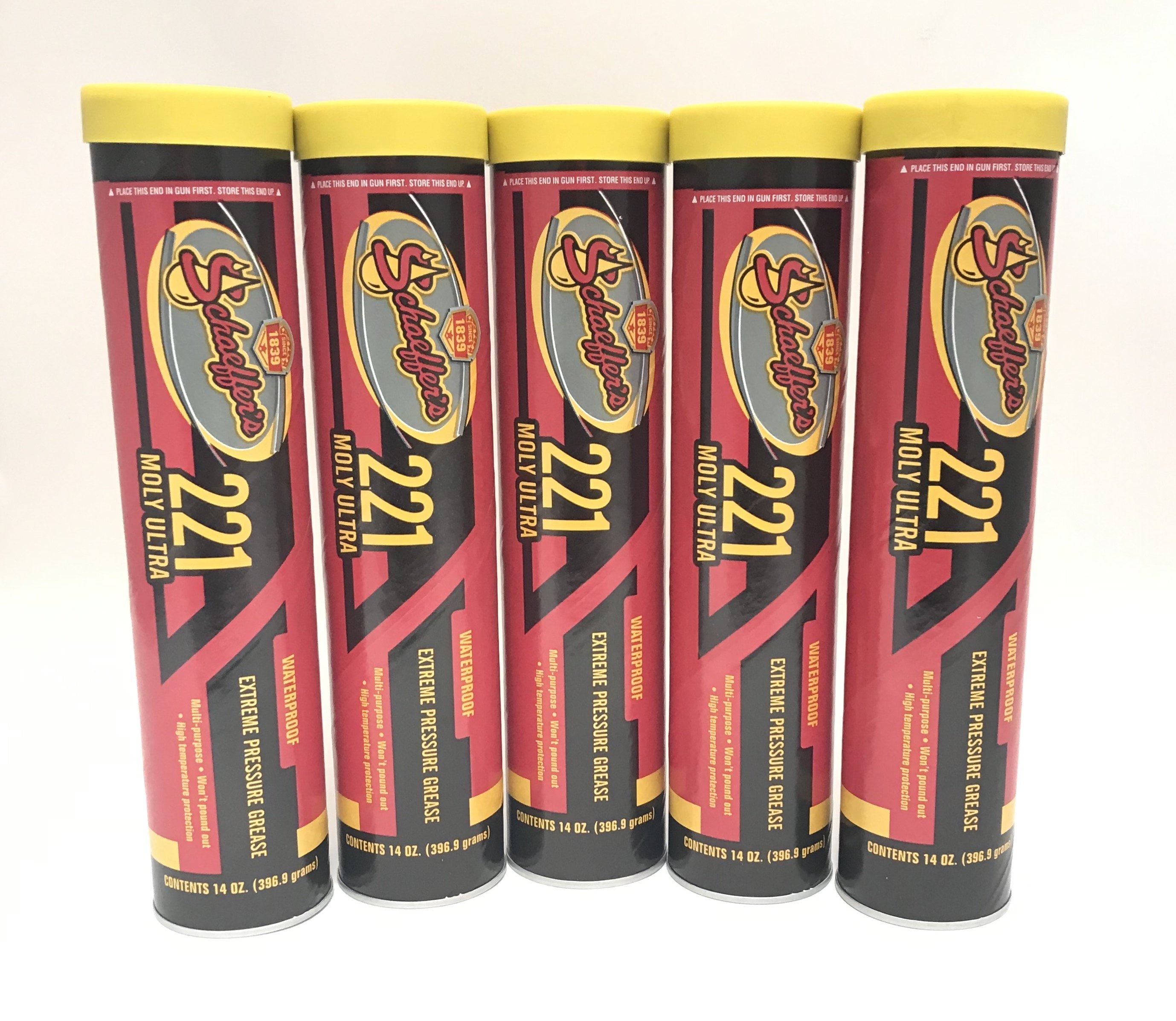 Schaeffer's 221-5 PACK Moly Ultra Extreme Pressure Grease NLGI #2, 14 ...