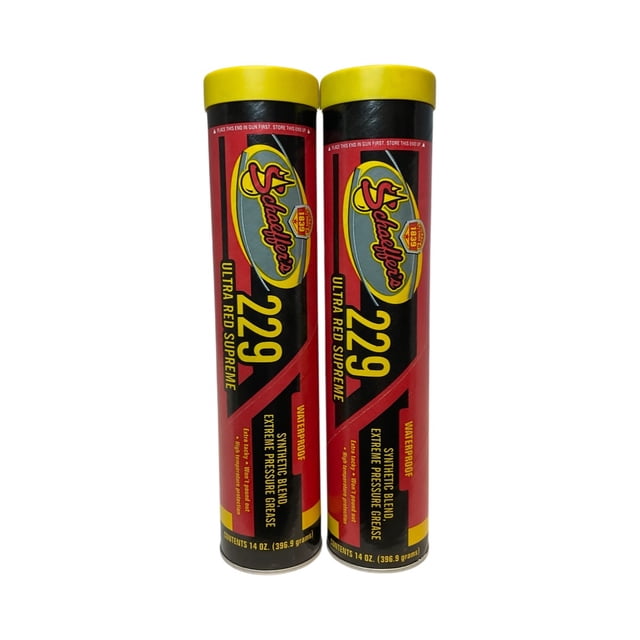 Schaeffer's 229-2 PACK Ultra Red Supreme Waterproof Grease - Synthetic ...
