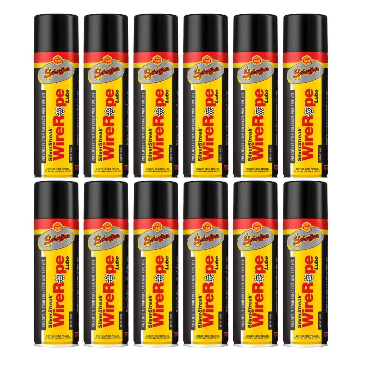 Schaeffer's Silver Streak Wire Rope Lubricant *12 Cans* - Walmart.com