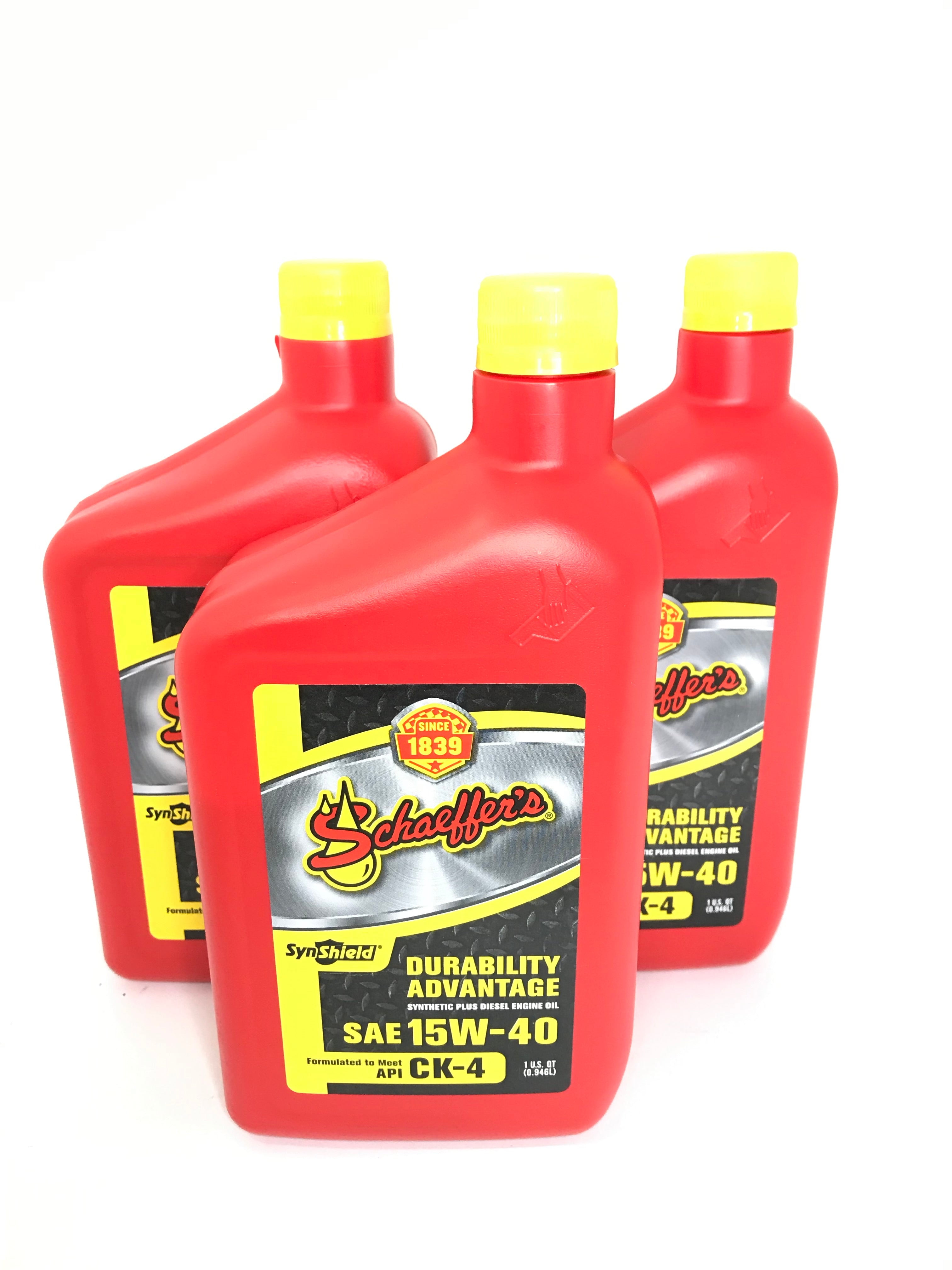Schaeffers 0700CK4-012S SynShield Durability Advantage 15W-40 Diesel ...