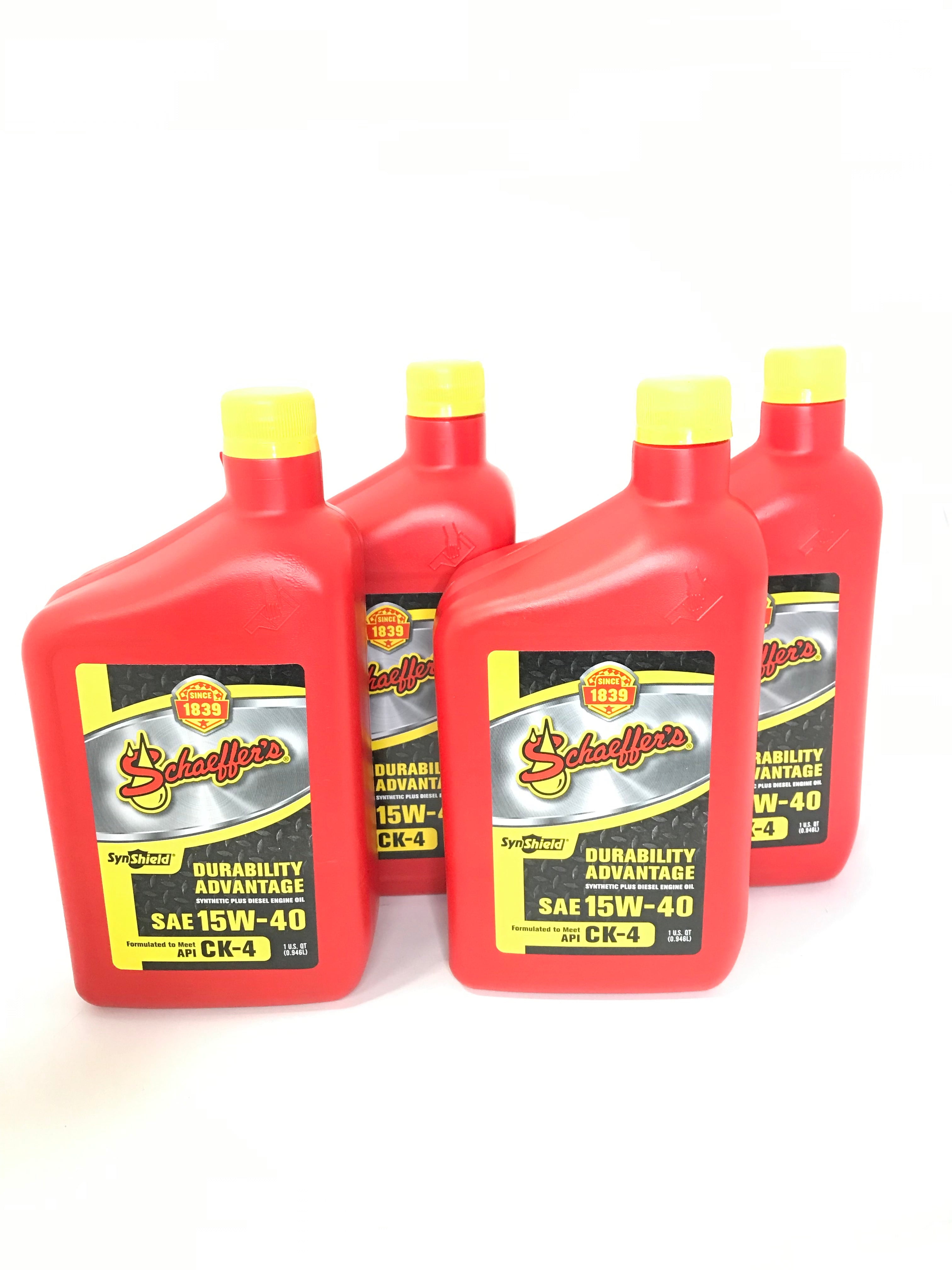 Schaeffers 0700CK4-012S SynShield Durability Advantage 15W-40 Diesel ...