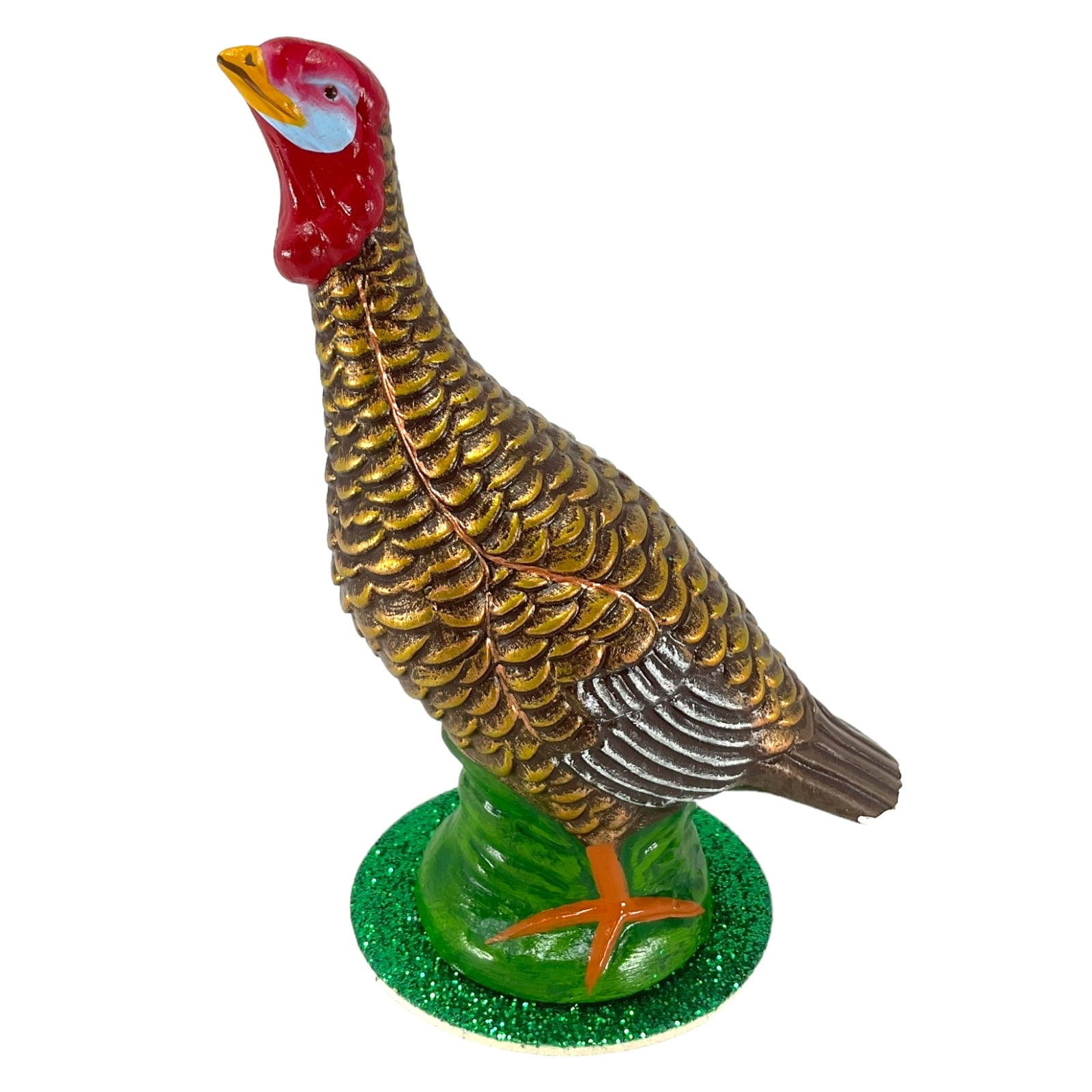 Schaller Paper Mache Female Thanksgiving Turkey German Paper Mache ...