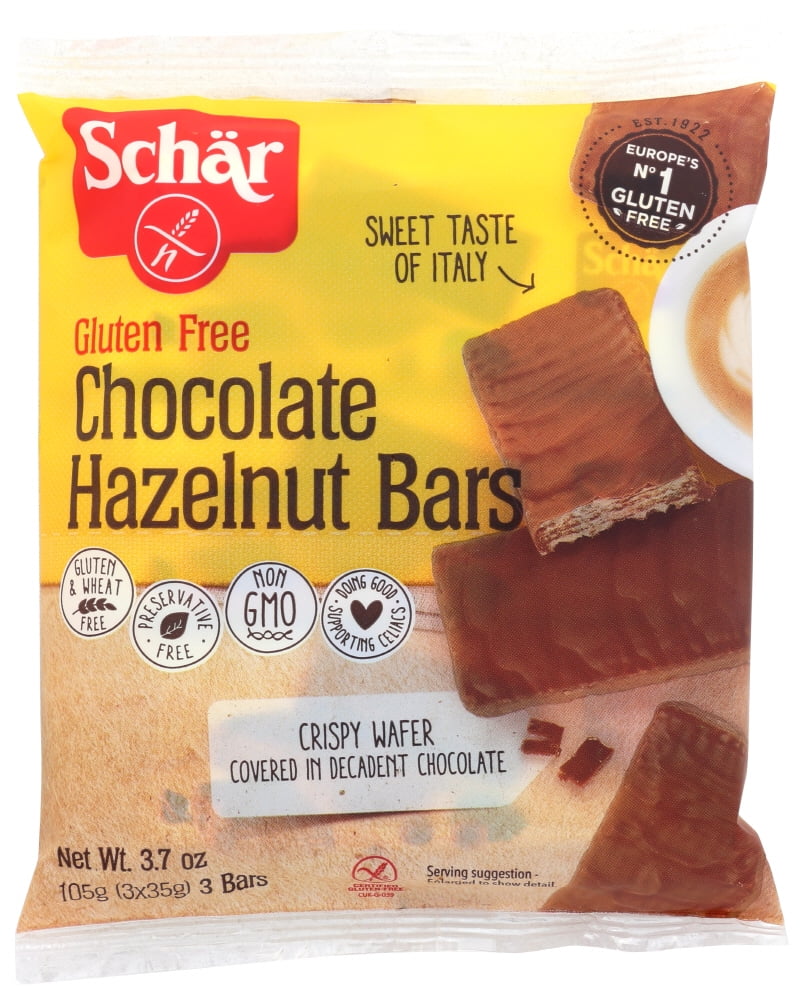 Schar Chocolate Hazelnut Bars Gluten Free , 3.7 OZ - Walmart.com