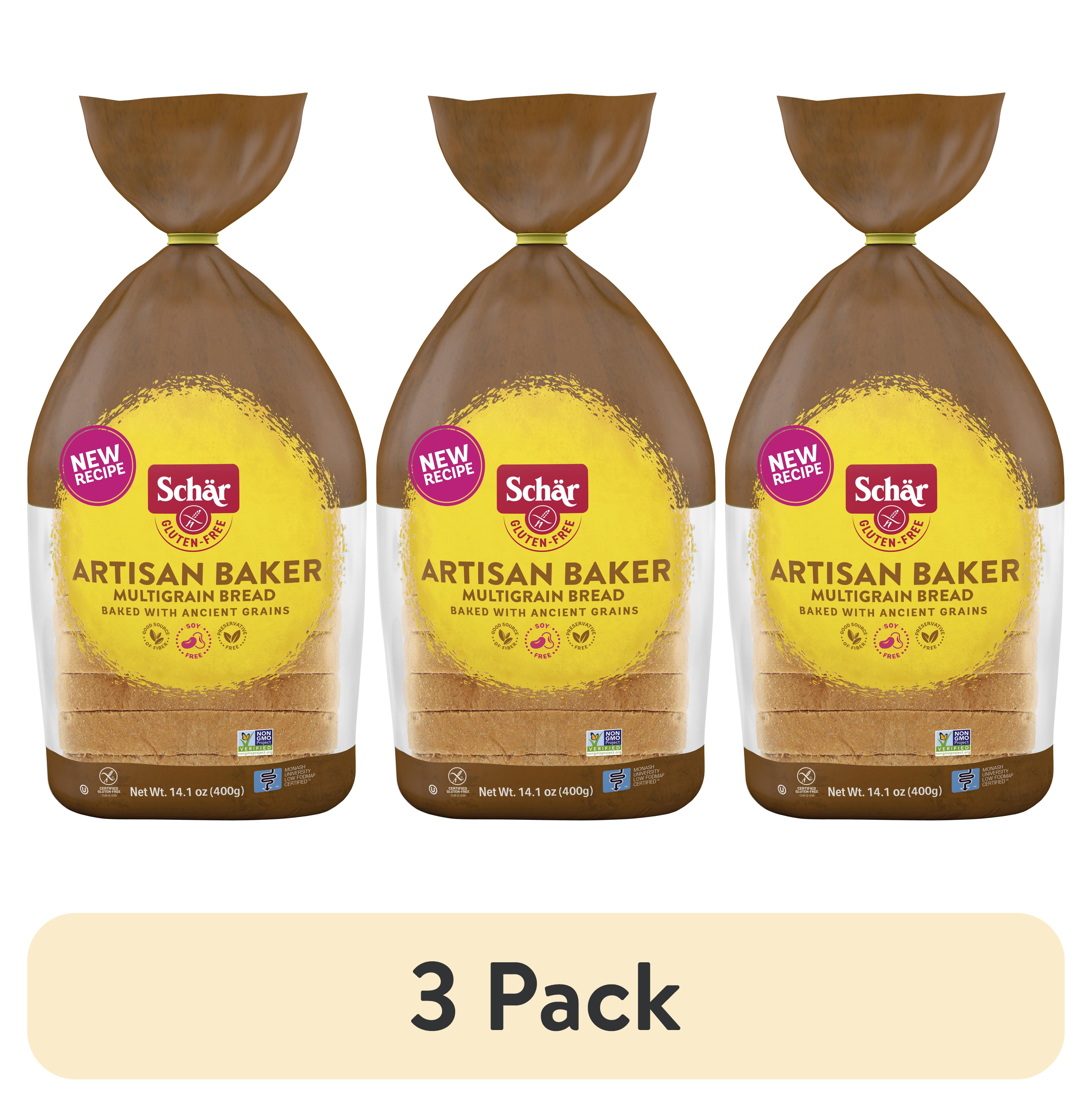 (3 pack) Schar Gluten Free Artisan Baker Multigrain Bread Loaf, 14.1 oz ...