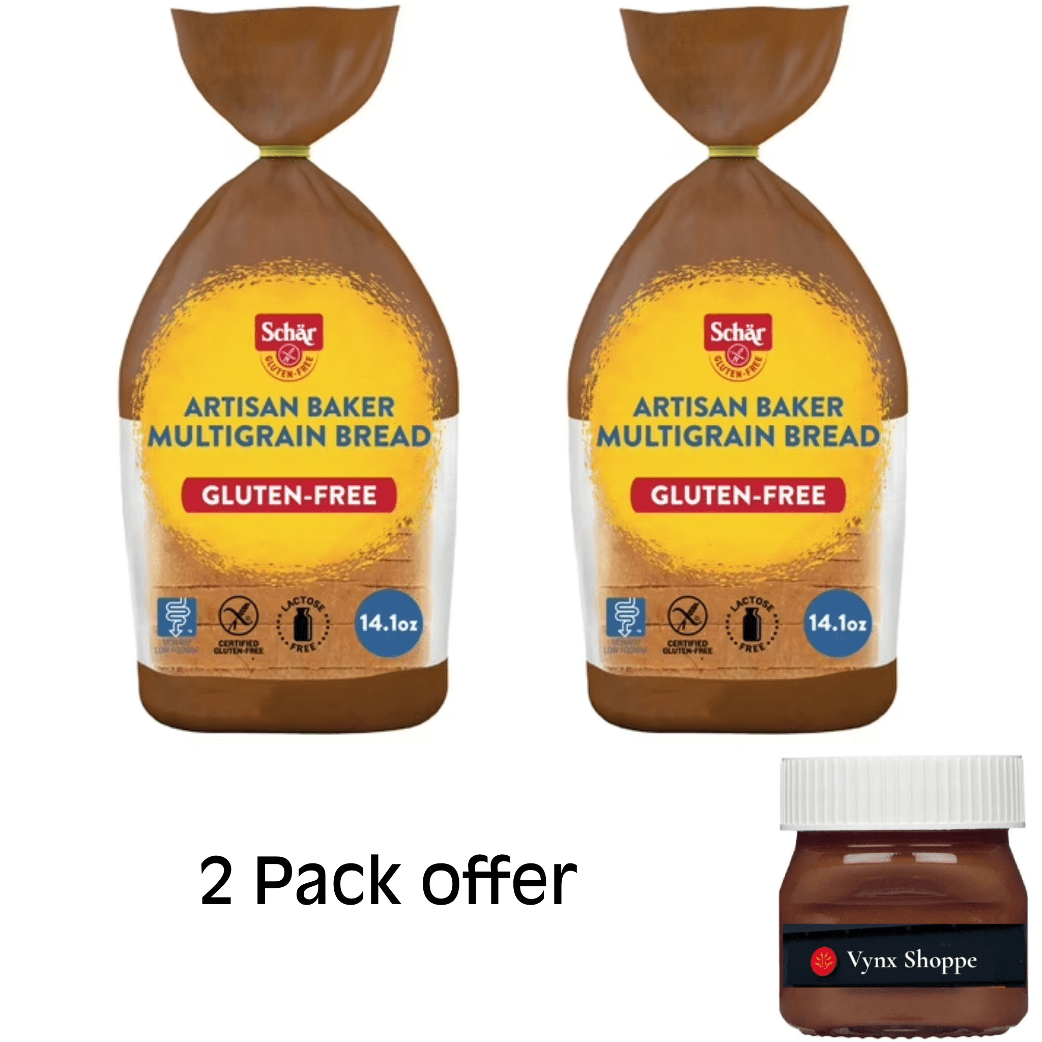 Schar Gluten Free Artisan Baker Multigrain Sourdough Bread Loaf ...