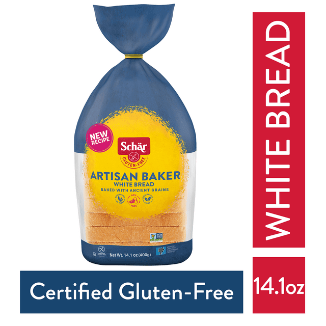 Schar Gluten Free Artisan Baker White Bread Loaf, 14.1oz - Healthy ...