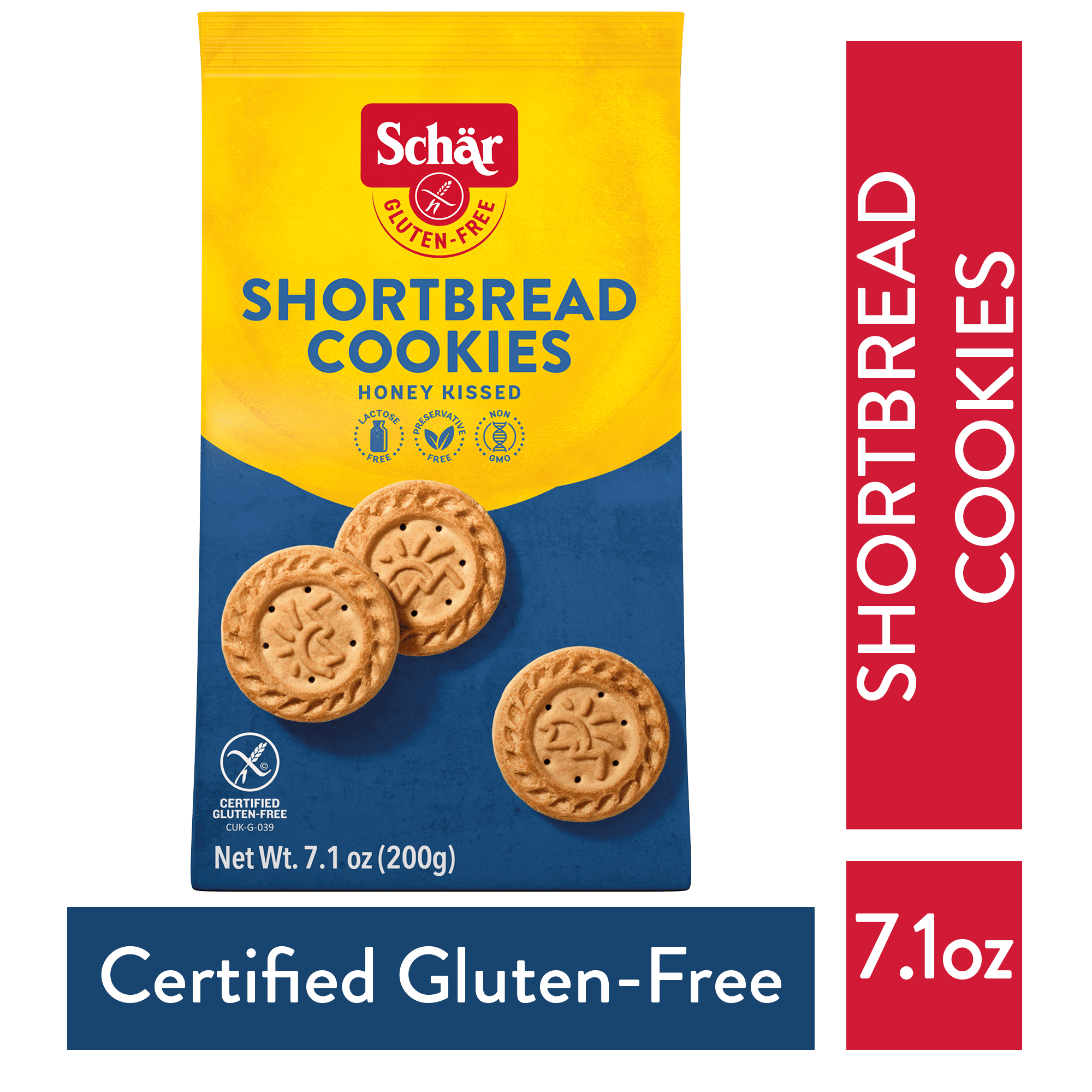 Schar Gluten Free Shortbread Cookies, Snacks, 7.1 Oz - Walmart.com