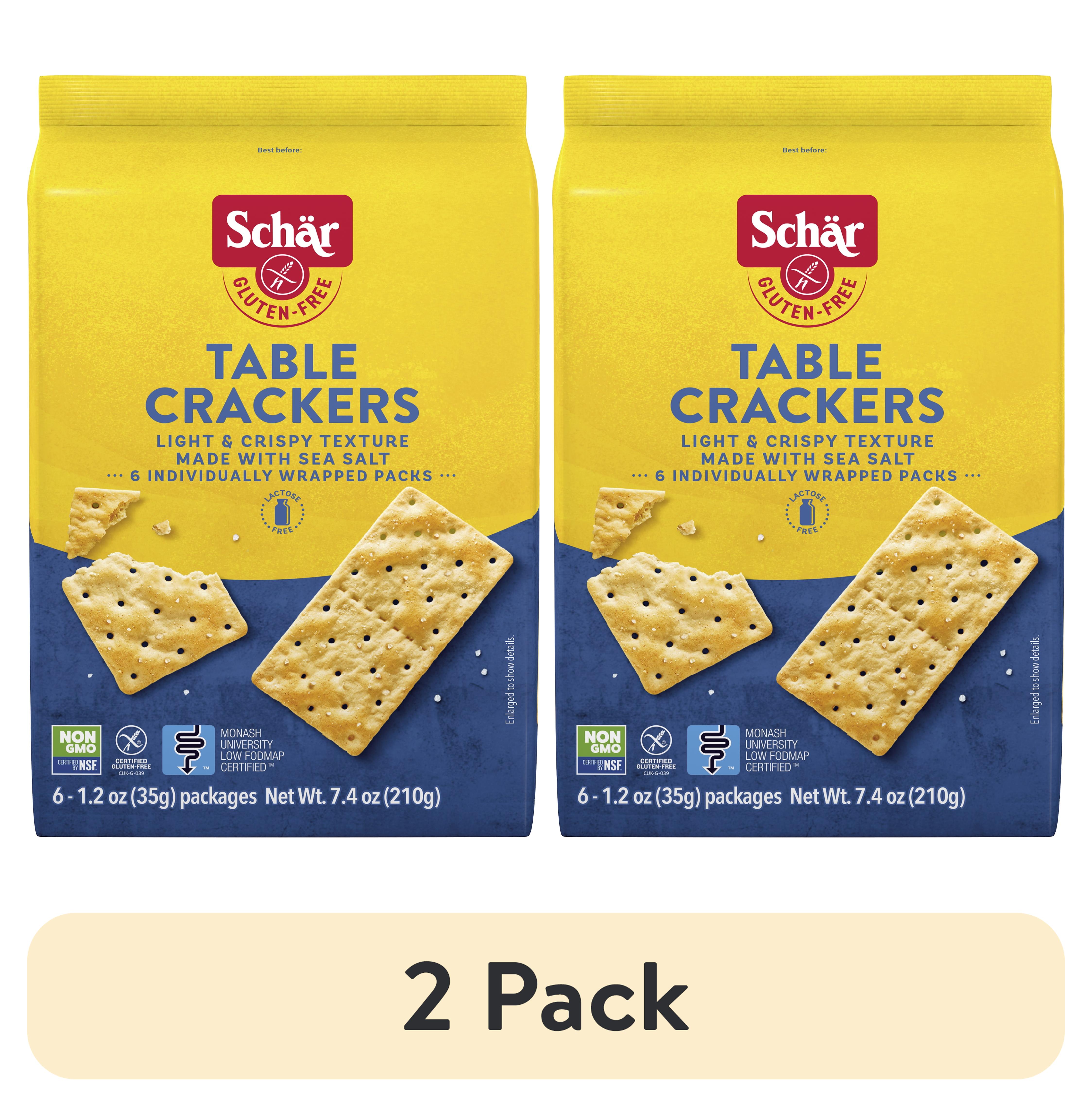 (2 pack) Schar Gluten Free Table Crackers, 7.4 Ounce - 6 per case ...
