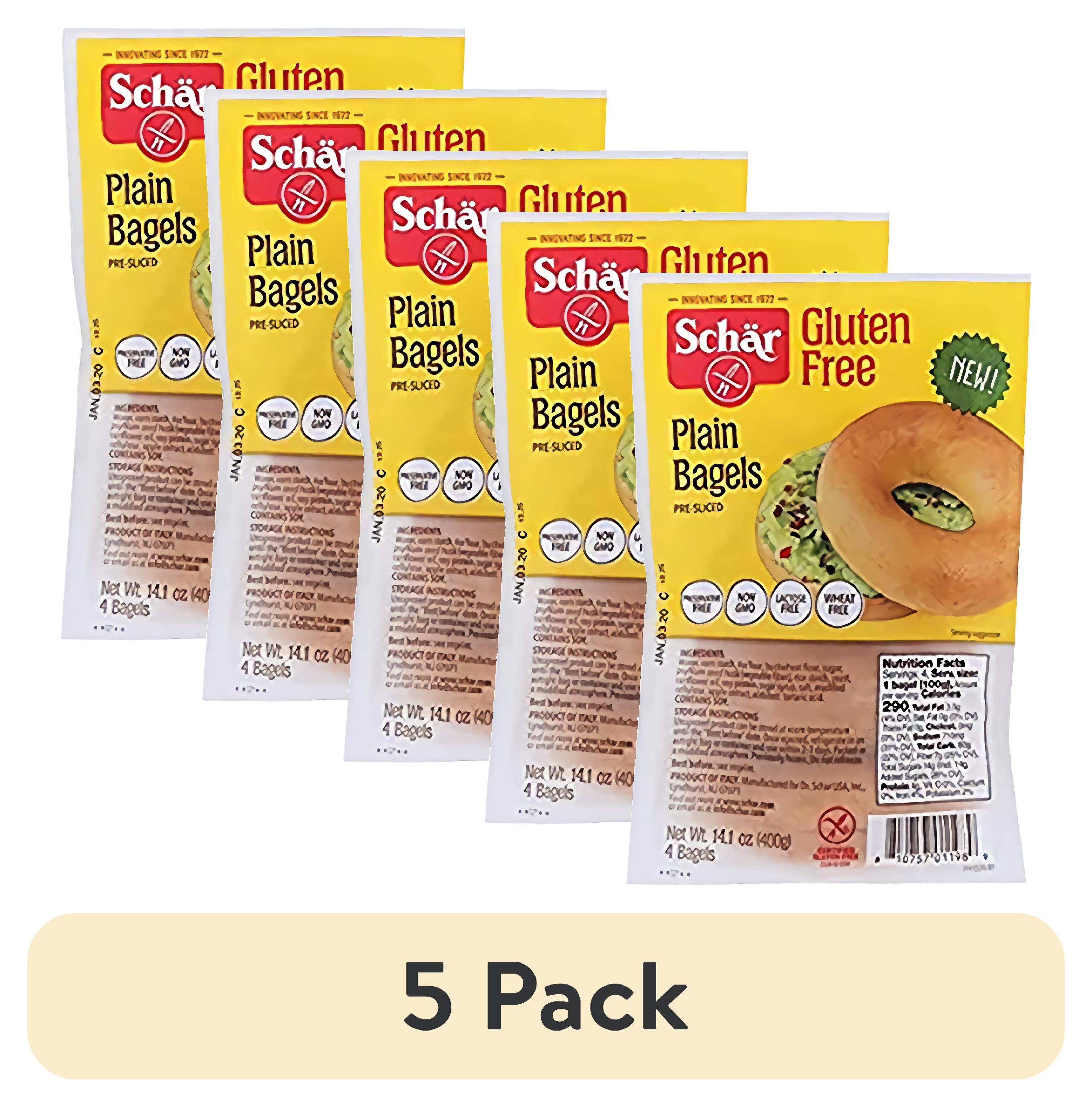 (5 pack) Schar Gluten free | Plain Bagels, Pack of 4 - Walmart.com