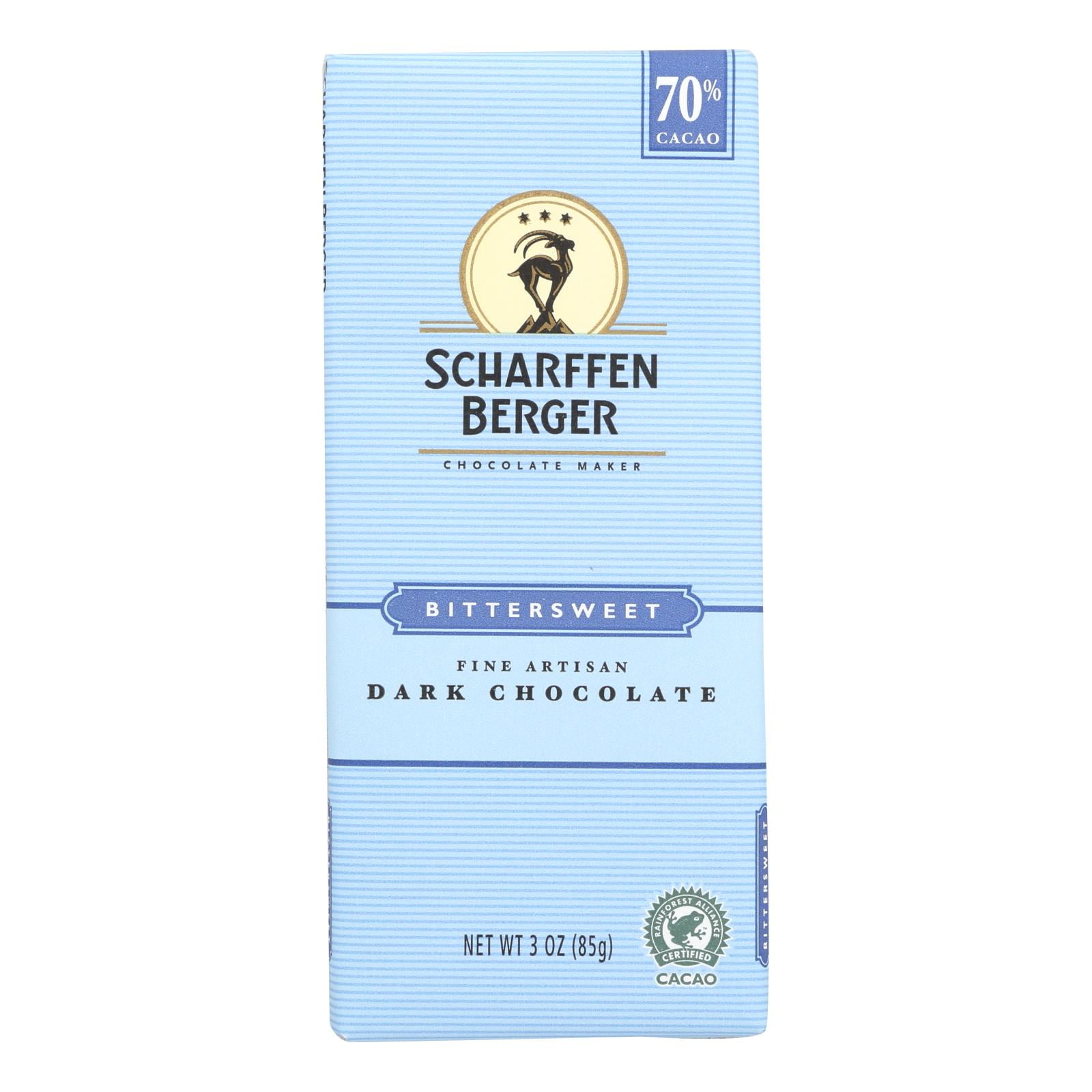 Scharffen Berger Chocolate Bar - Dark Chocolate - 70 Percent Cacao - Bittersweet - 3 oz Bars ...