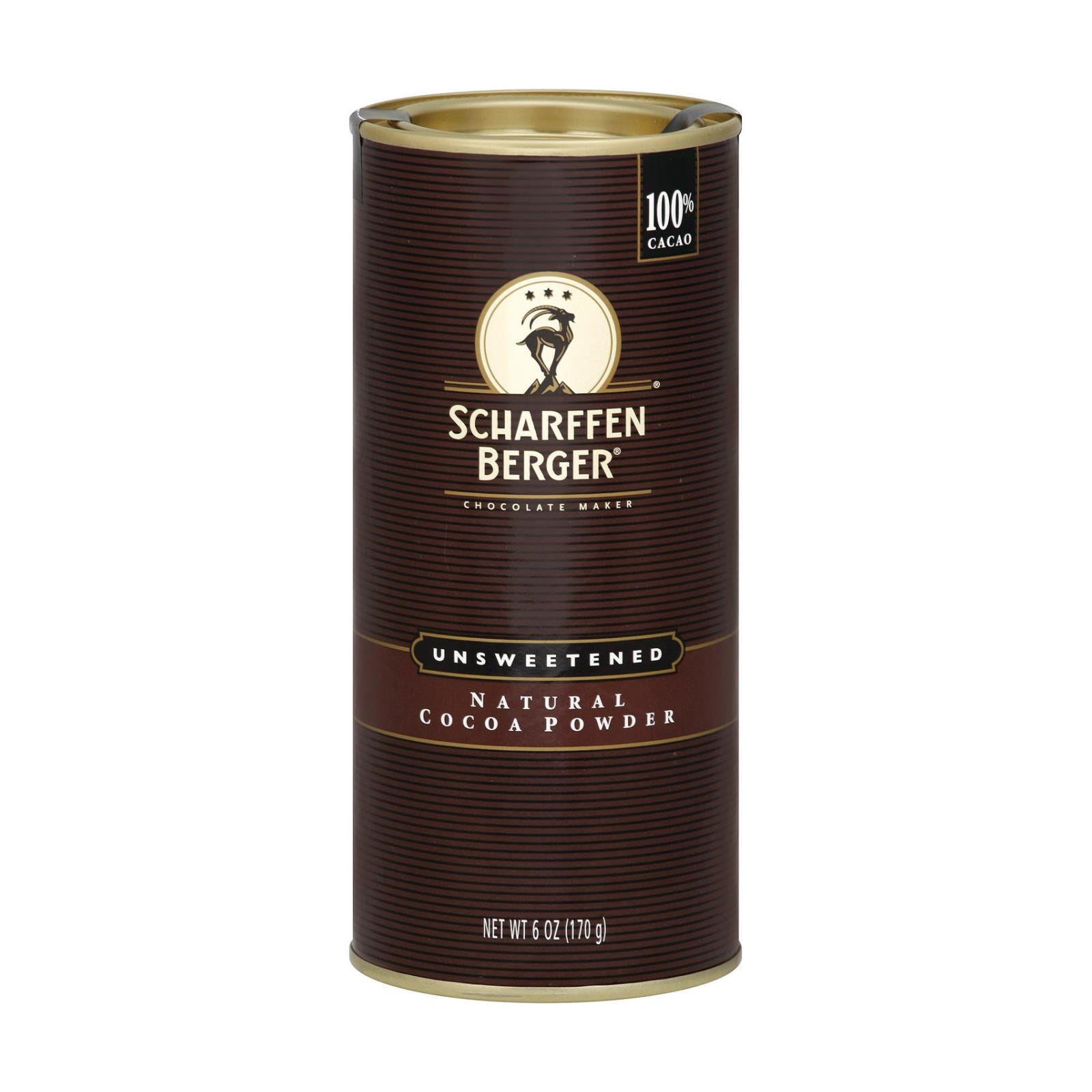 Scharffen Berger 100% Cacao Unsweetened Natural Cocoa Powder for Baking ...