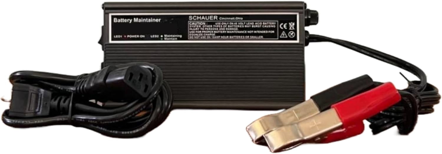 Schauer SBC0348MTR 48V 3A Smart Battery Maintainer with Automatic Float ...