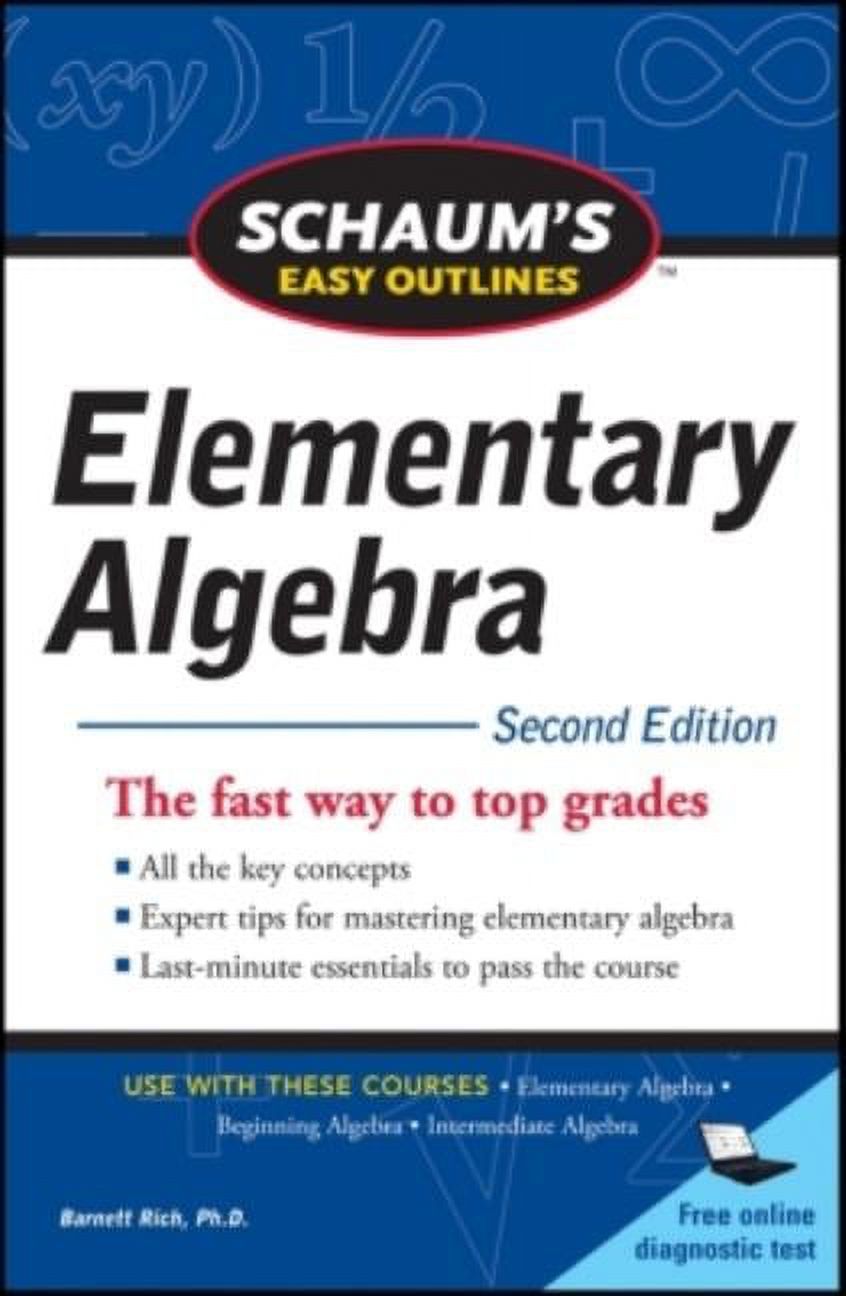Schaum's Easy Outline of Elementary Algebra, Second Edition (Paperback ...