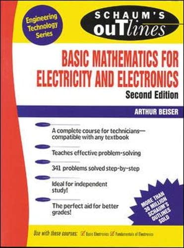 Pre-Owned Schaum's Outline of Basic Mathematics for Electricity and Electronics (Paperback ...