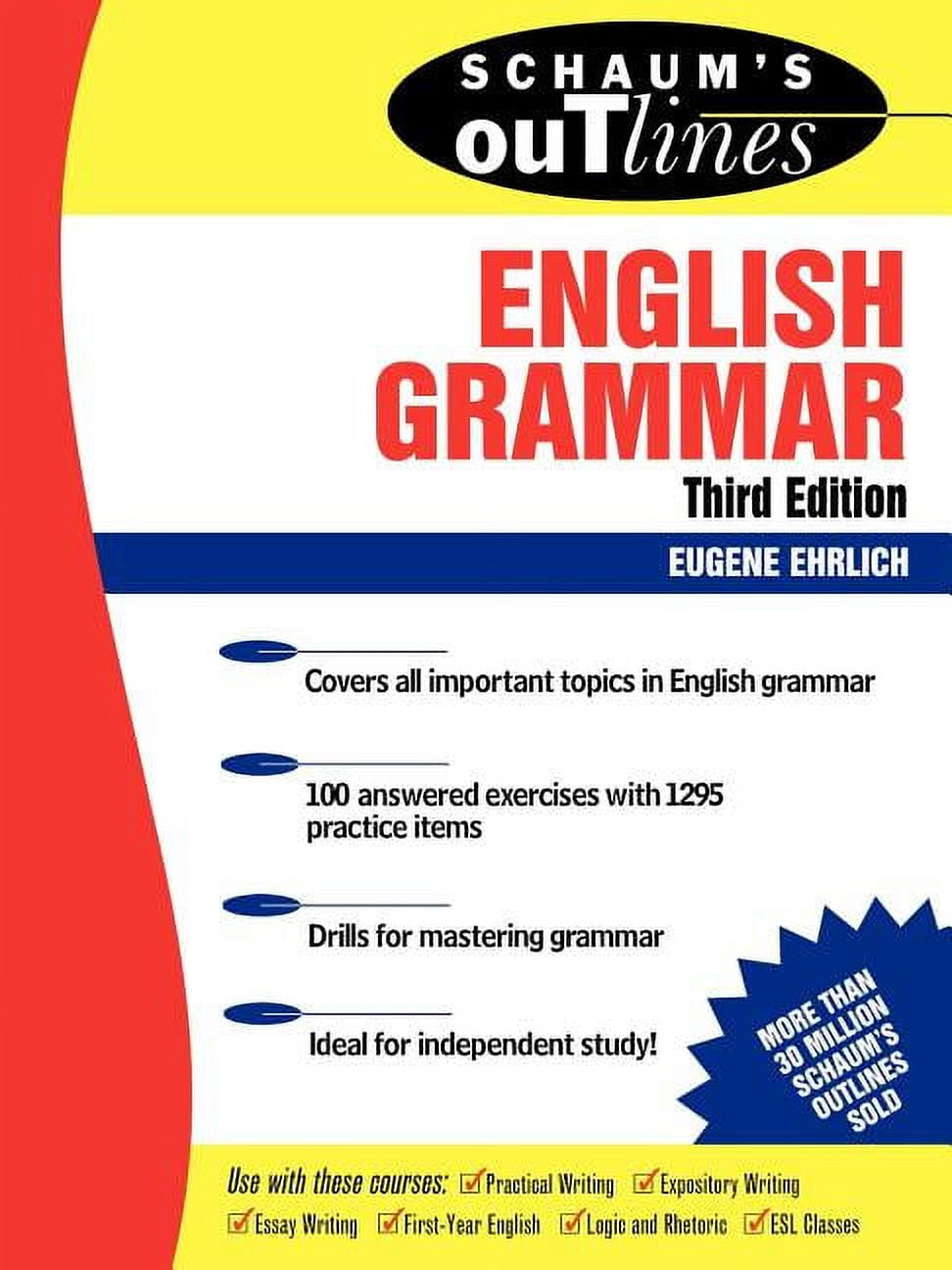 Schaum's Outlines Schaum's Outline of English Grammar, (Paperback ...