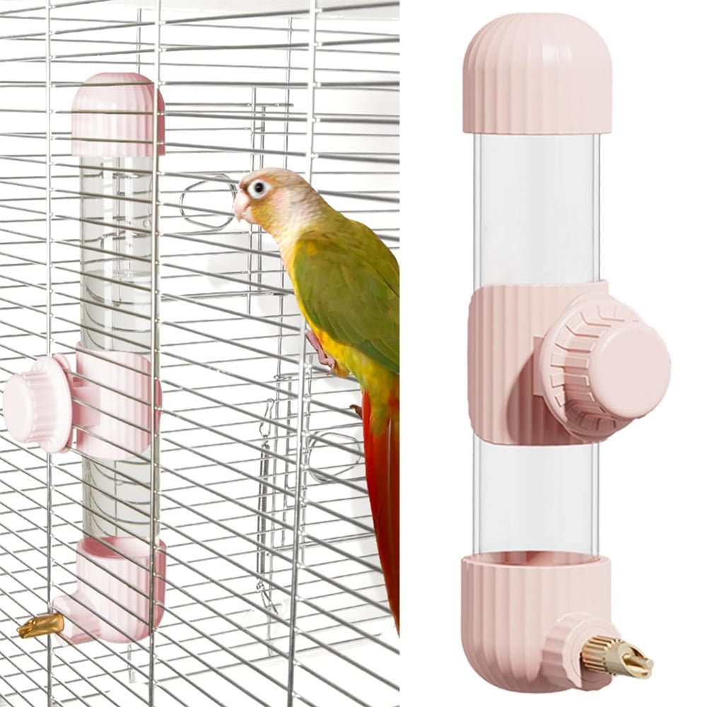 Scheam 1 Pack Automatic Bird Cage Water Dispenser,7.4 Fl Oz Parrot ...