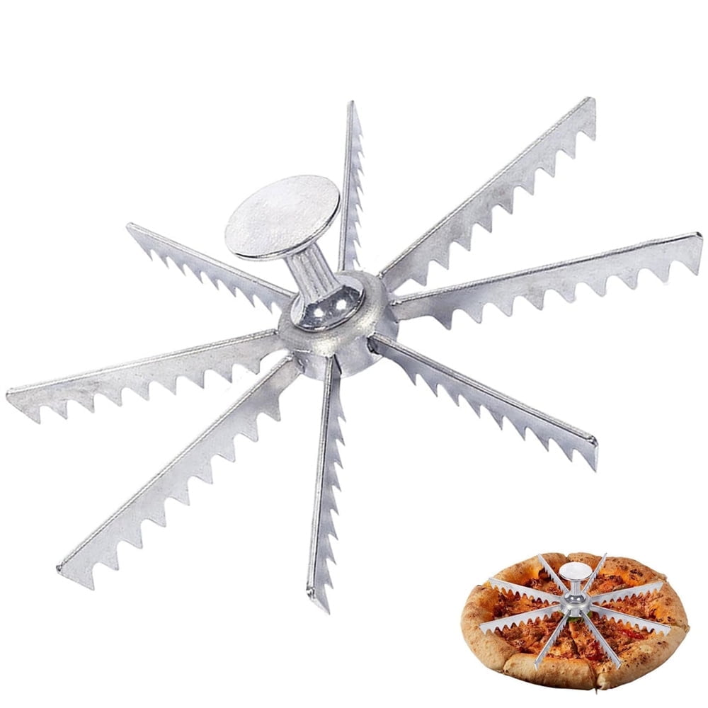 Scheam 1 Pack Pie Cutter,8 Slice Pizza and Cake Marker,Aluminum Alloy ...