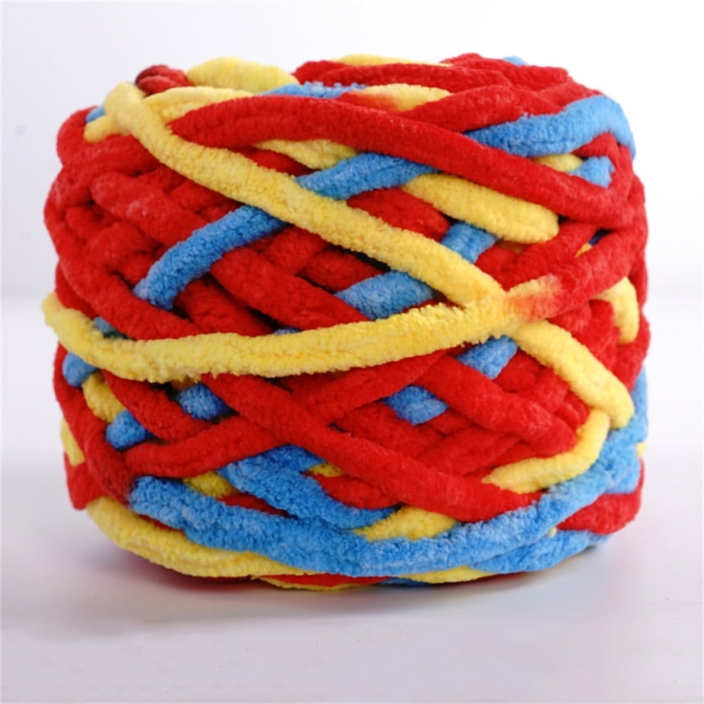 Scheam 1 Pack Plush Chunky Yarn,100g Soft Velvet Crochet Thread,Fluffy Chenille Thread,for ...