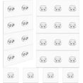 Scheam 12 Pack Plastic Shower Caddy Adhesive Hooks Replacement, Shower ...