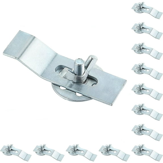 Scheam 12 Pack Sink Clips Kit, Sink Mounting Kit Bracket,Silver ...
