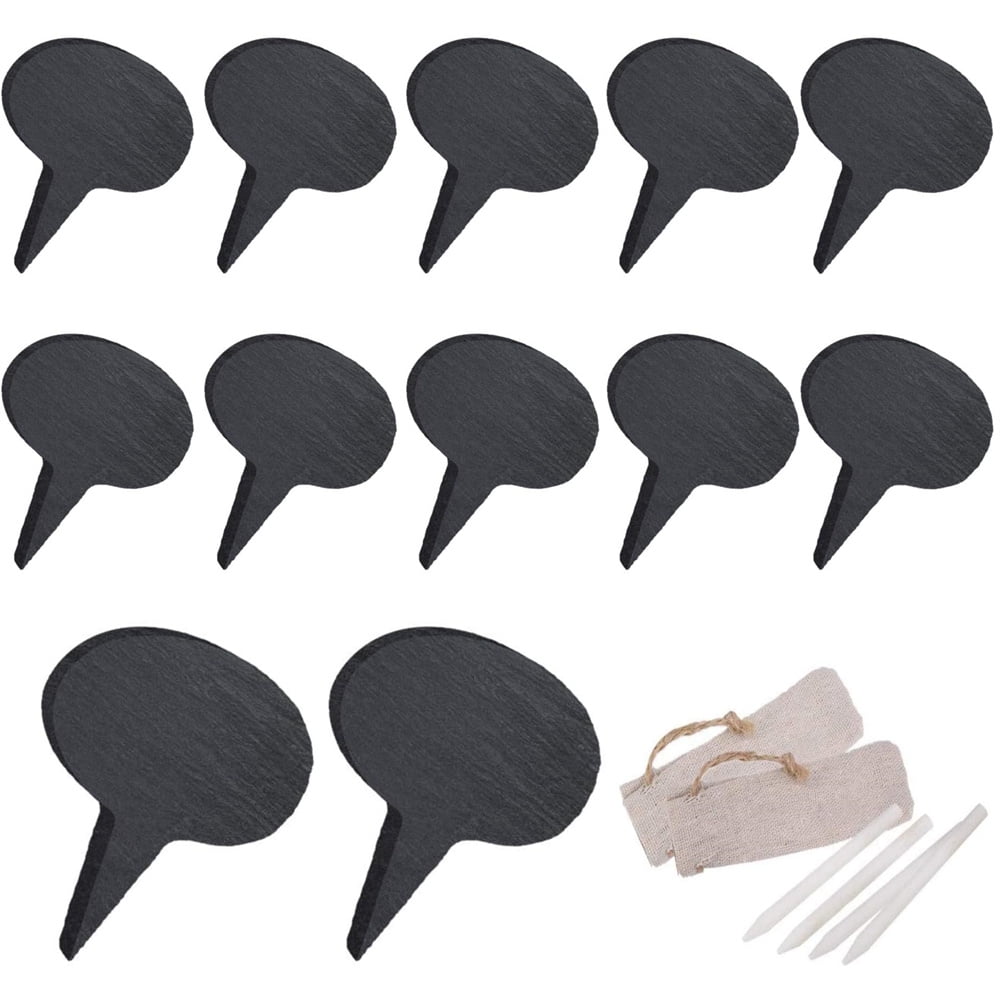 Scheam 12 Pcs Cheese Markers for Charcuterie Board,Black Cheese Labels ...