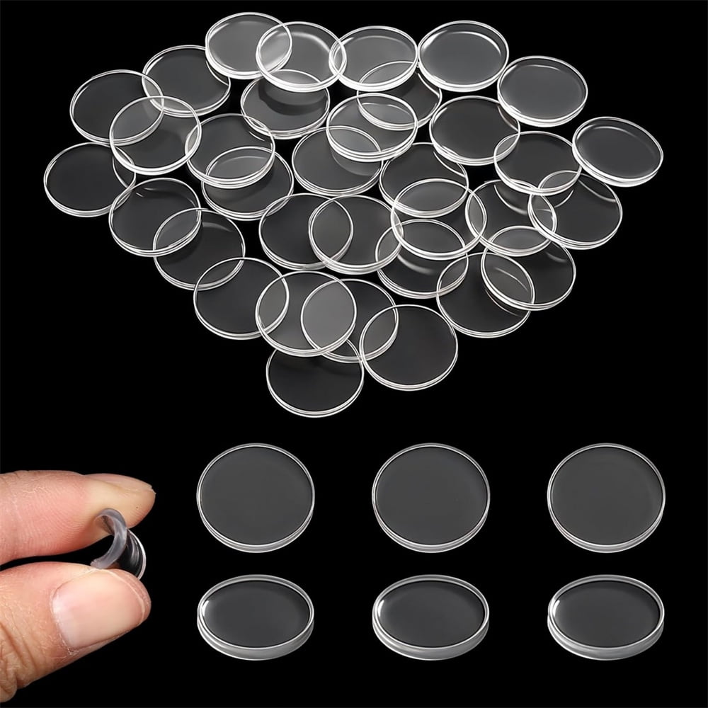Scheam 15mm Clear Silicone Glass Table Top Bumpers,Round Anti Slip Pads ...