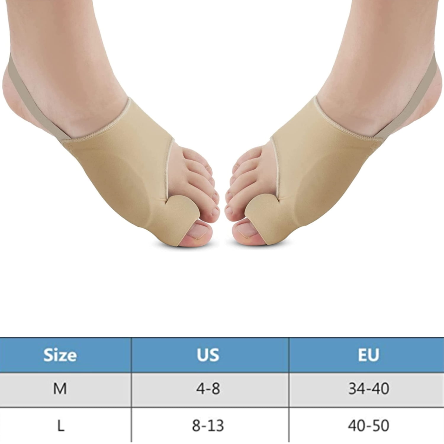 Scheam 2 Pcs Bunion Corrector Sleeves Thin Bunion Relief Socks with Gel ...