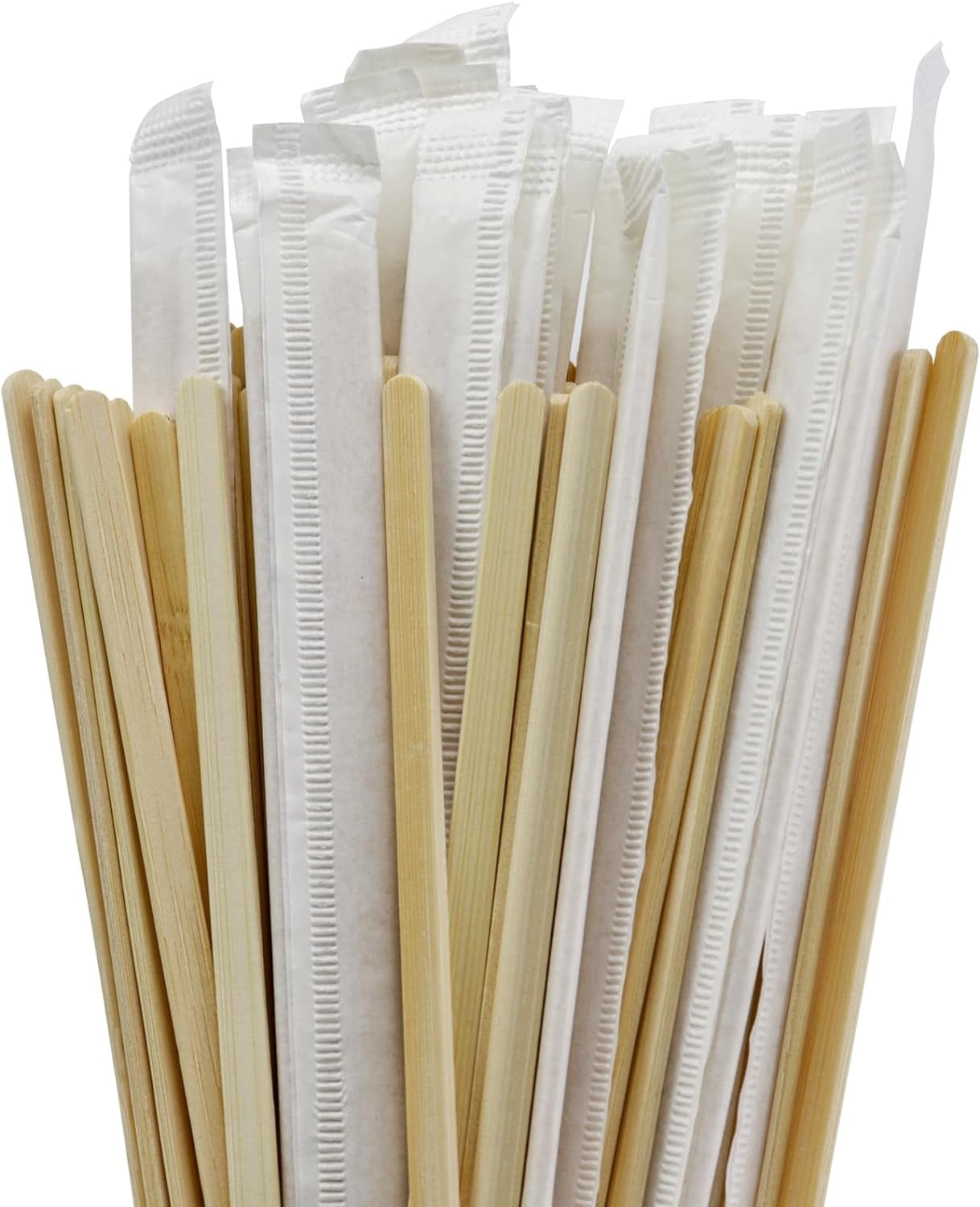 Scheam 200 Pcs 7.5 inch Bamboo Coffee Stirrers, Individually Wrapped ...