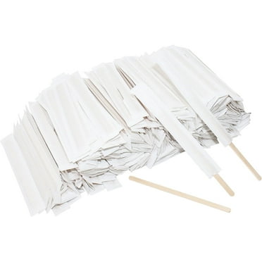 Amkoskr 200 Pcs Disposable Wood Coffee Stir Sticks 7.5 inch ...