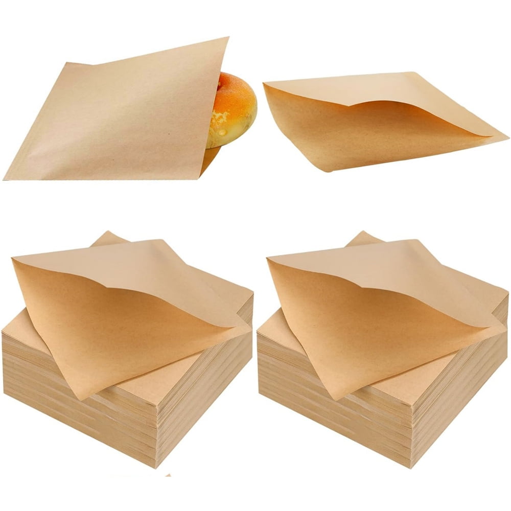 Scheam 200 Pcs Double Open Pretzels Bags,Thick Sandwich Individual Bags ...