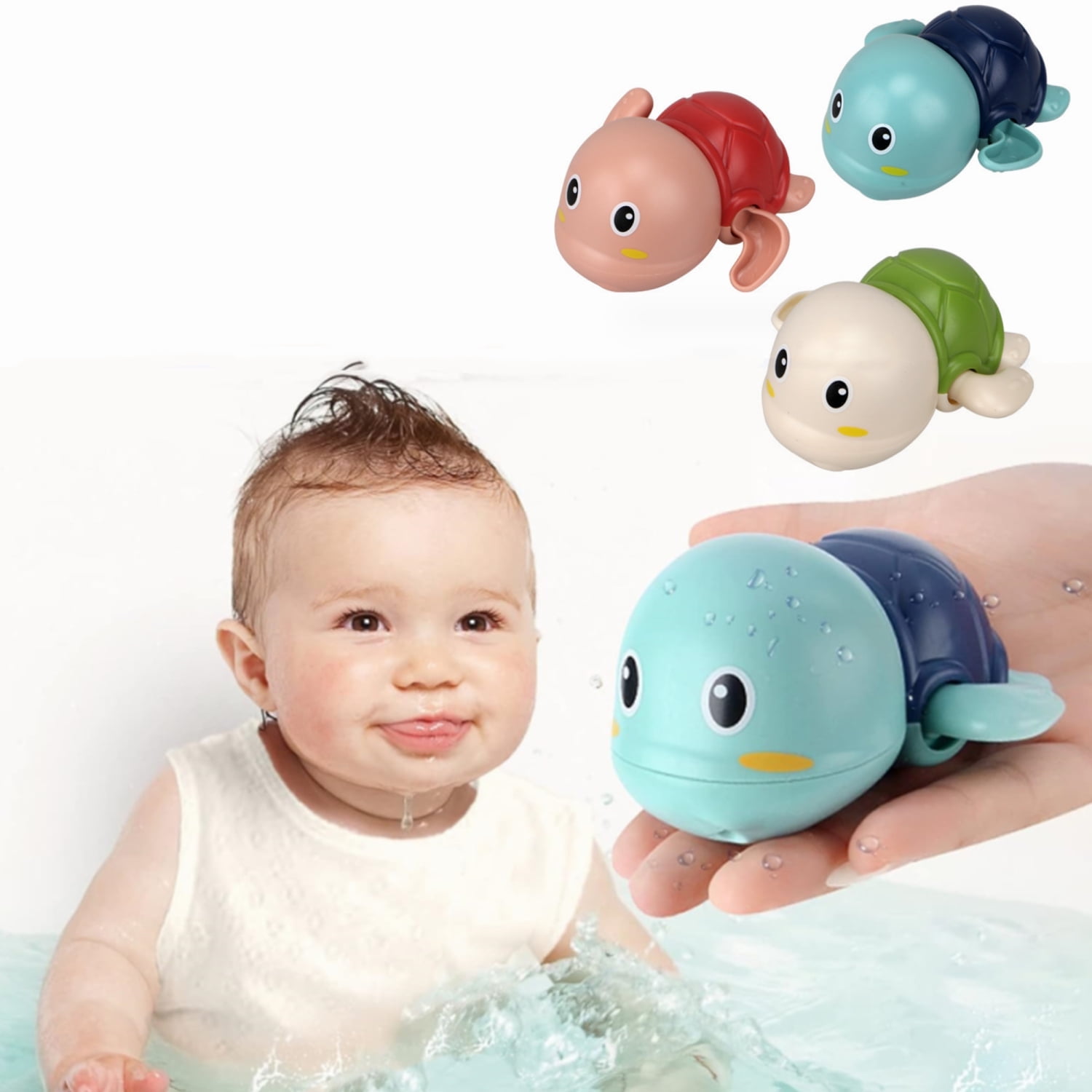 Scheam 3 Pack Baby Bath Toys，Bath Toys for Toddlers , Floating Wind-up ...