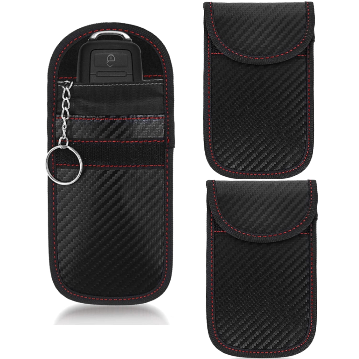 Scheam 3Pcs Car Key Fob Protector Faraday Bag for Key Fob Car Signal ...