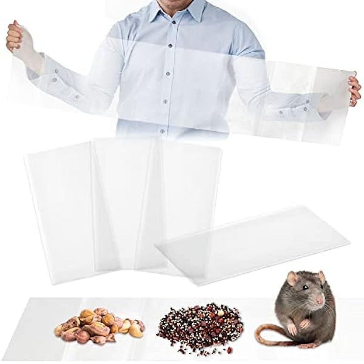 Scheam 4 Pack Rat Sticky Traps Extra Large, Sticky Mouse Traps Indoor ...