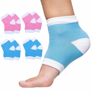 ZenToes Moisturizing Heel Socks 2 Pairs Gel Lined Toeless Spa Socks to ...