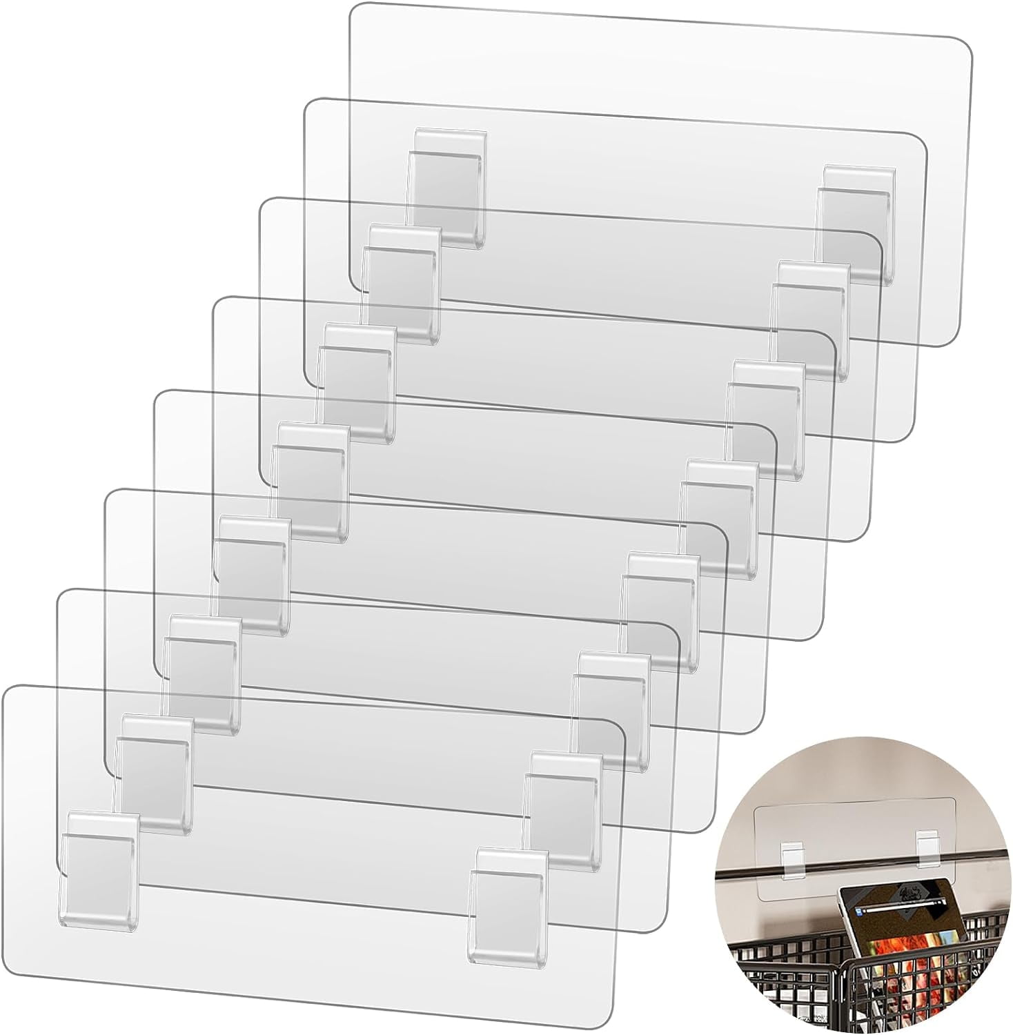 GIXUSIL 6Pack 6 1/2" Shower Caddy Adhesive Replacement, Shower Shelf ...