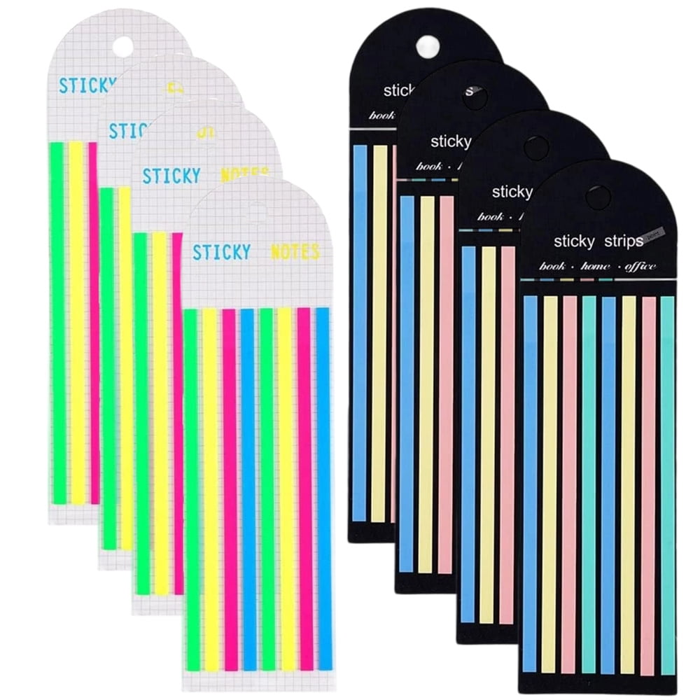 Scheam 8 Pack Clear Highlighter Tape,Removable Long Highlighting Strips ...