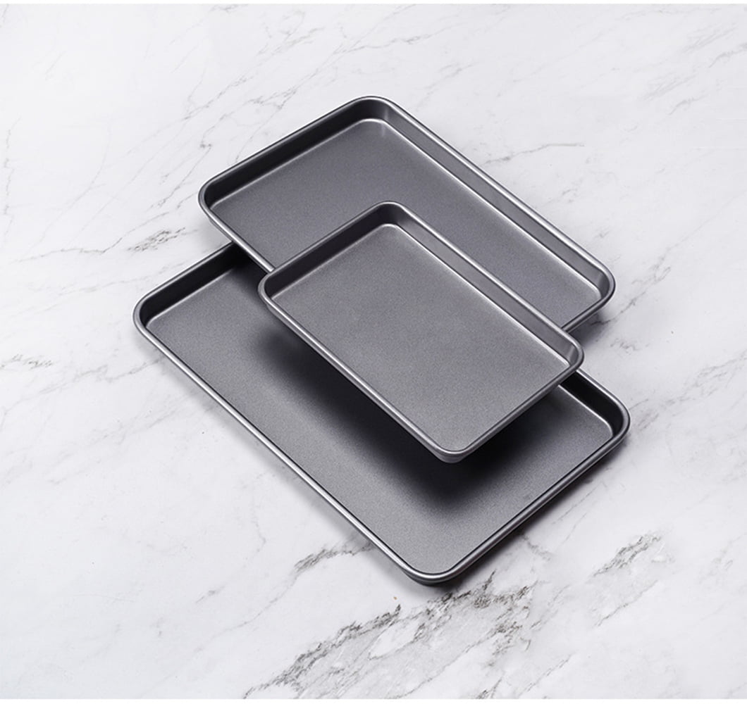 Scheam 9/13/15 inch Baking Sheet Pan Set, Cookie Sheet for Oven ...