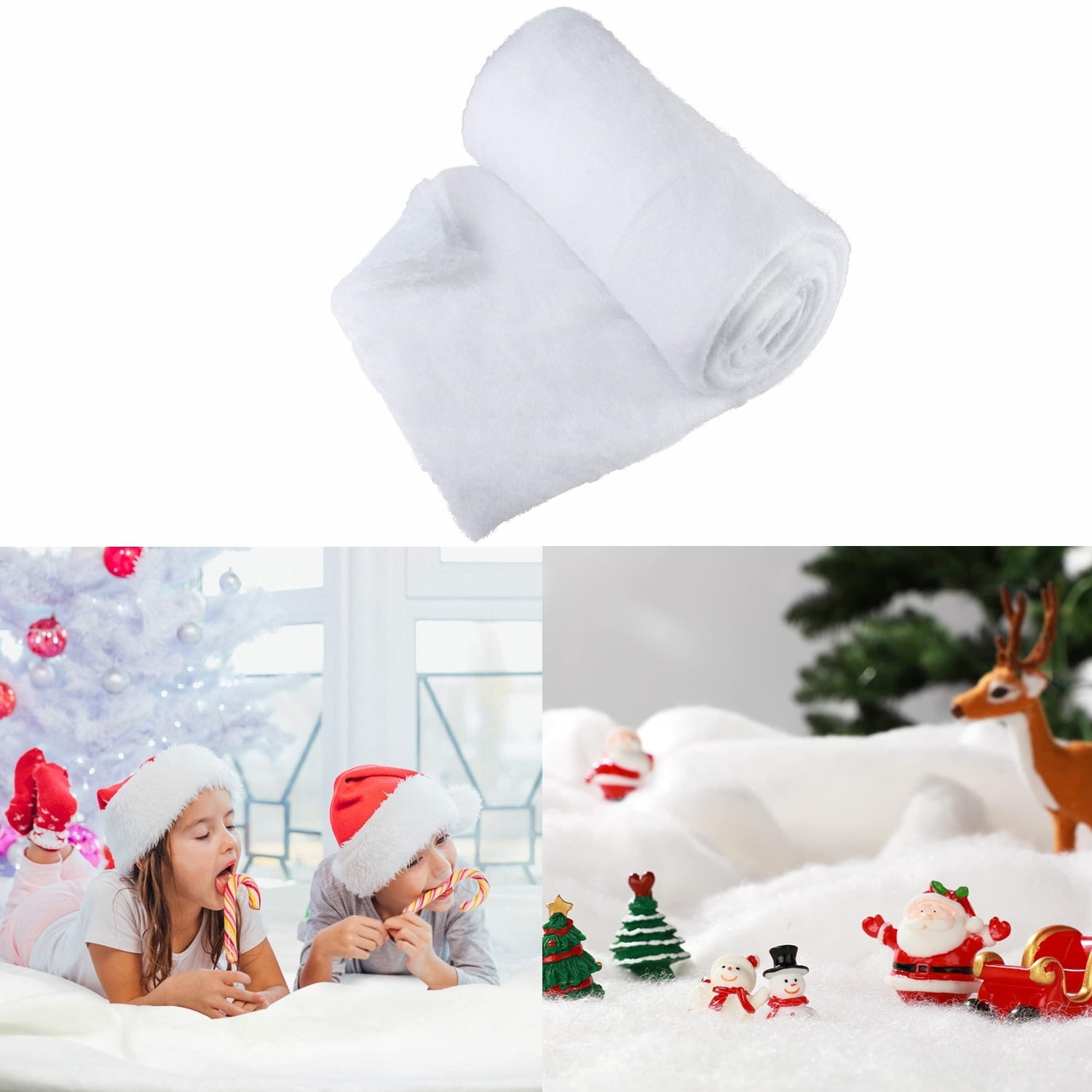 Scheam Christmas Snow Blanket Roll (31.5 x 94.5"), 1 Pcs for Christmas ...