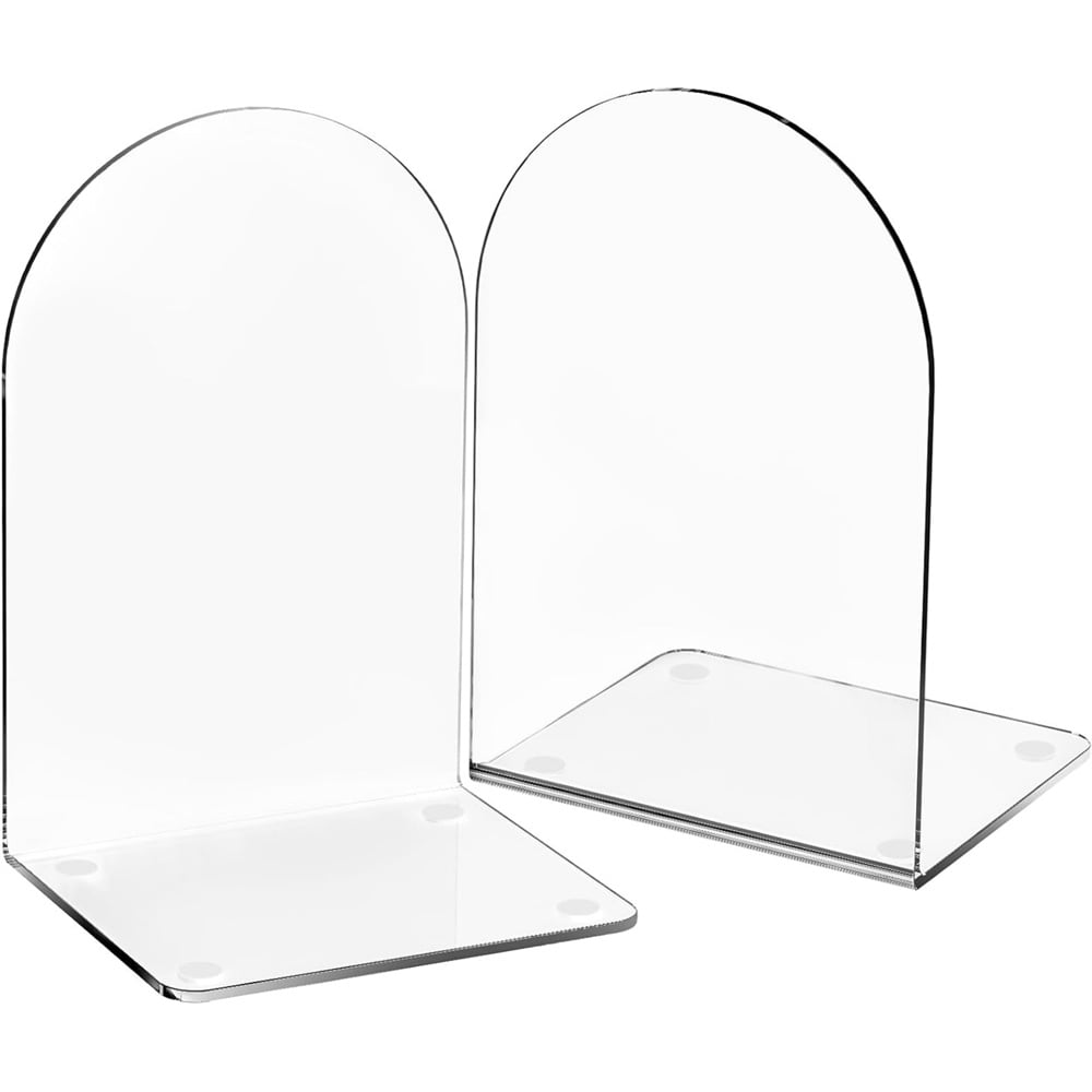 Scheam Clear Book Display Stand,6.8"X4.7"X4.7" Non Slip Acrylic ...
