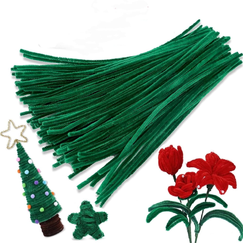 Scheam Creative Pipe Cleaners Craft Supplies,200 Pieces Handcraft ...