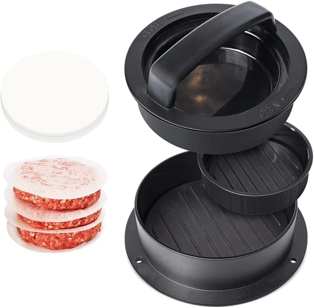 Scheam Hamburger Press and 50Pcs Wax Patty Papers, Hamburger Press ...