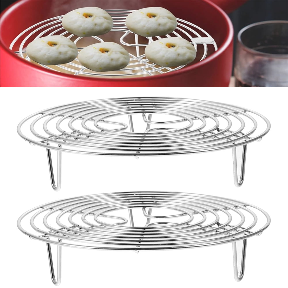 Scheam Household Stainless Steel Steamer Rack,Wire Cooling Rack,Cooking ...