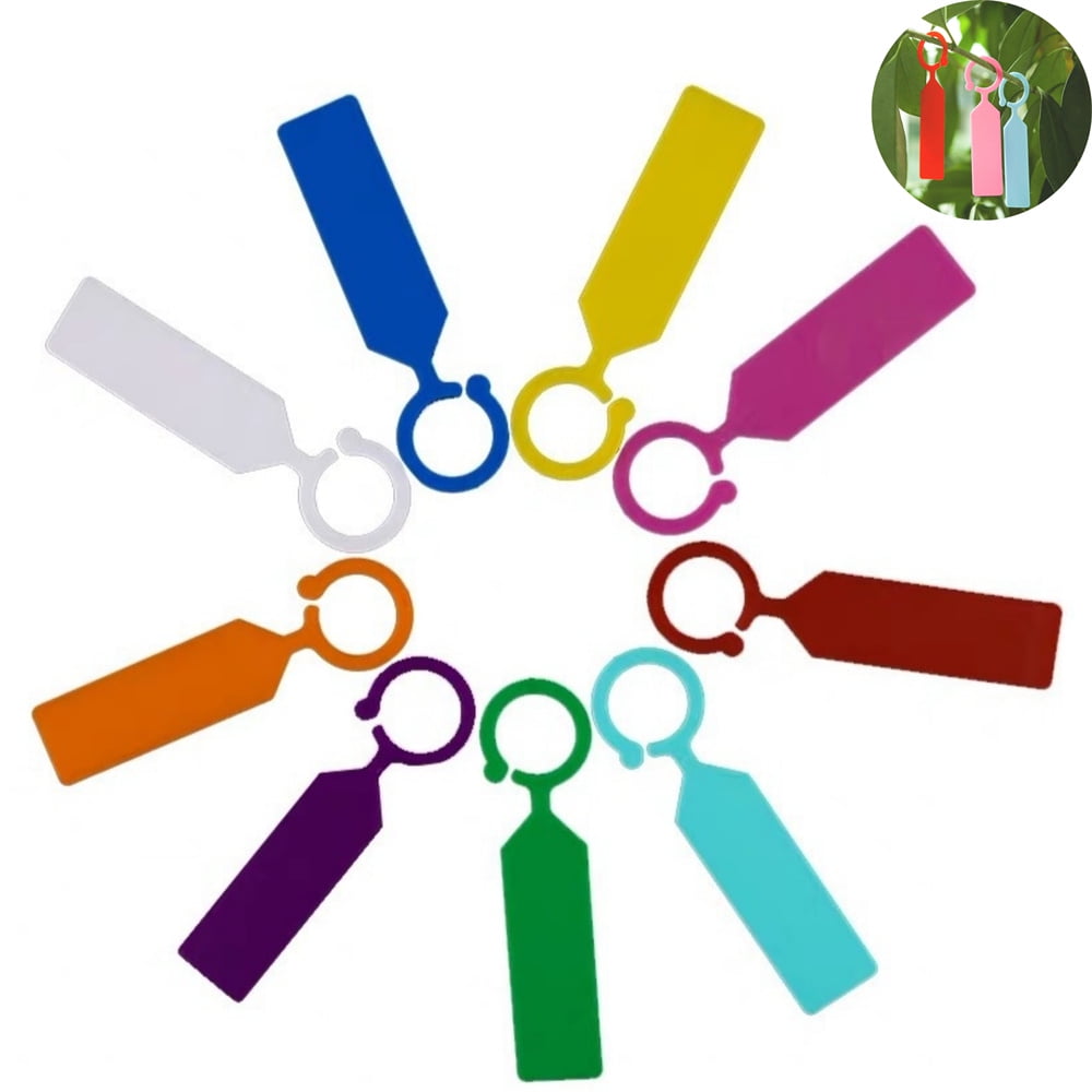 Scheam Outdoor Plastic Plant Tags,Colorful Waterproof Labels Buckle ...