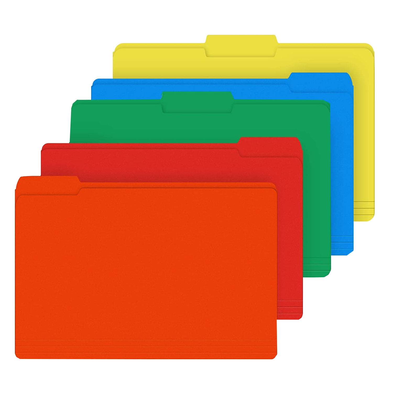 Scheam Plastic File Folders 10 Pack, Heavy Duty Colored Filling Folders ...