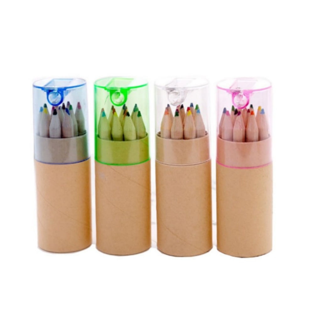 Scheam Portable Art Pencils Set,4 Pack Mini Drawing Pencils with ...