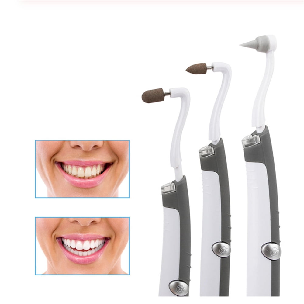 Scheam Rechargeable Tooth Polisher Kit for Daily Cleaning, Whitening ...