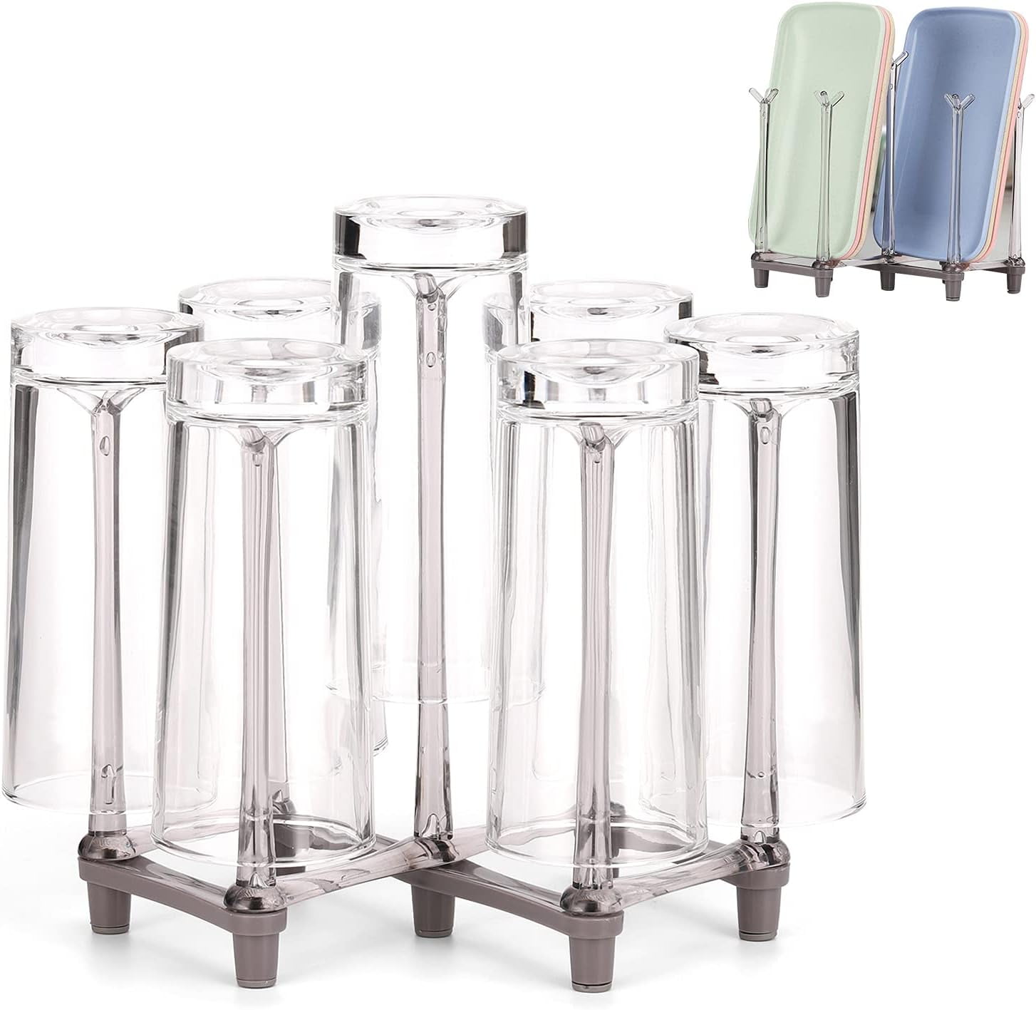 Scheam Retractable Bottle Drying Rack, Water Bottle Dryer Rack, Cup ...