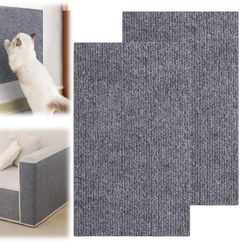 Scheam Self-Adhesive Sofa Cat Scratch Board Wall Sticker,2 Pcs Anti-Cat ...