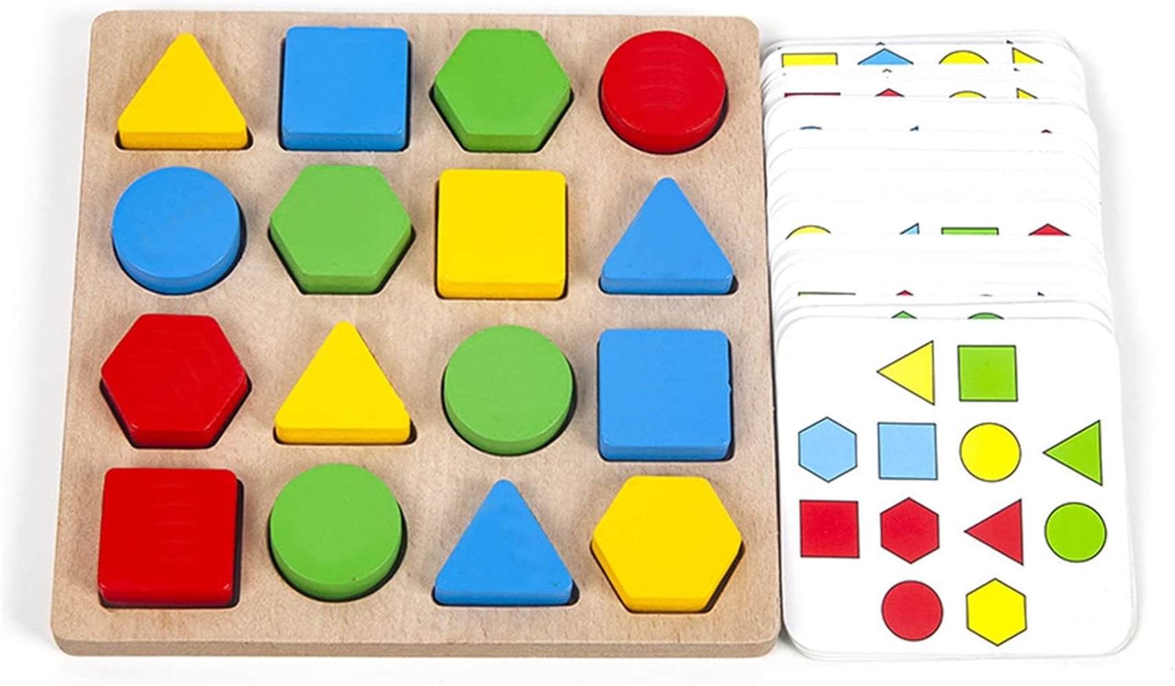 Scheam Shape Matching Game Color Sensory Educational Toy, Geometric ...